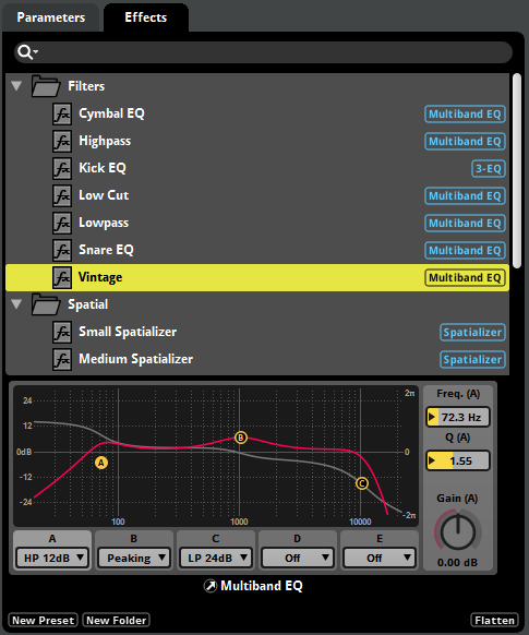 预设效果浏览器